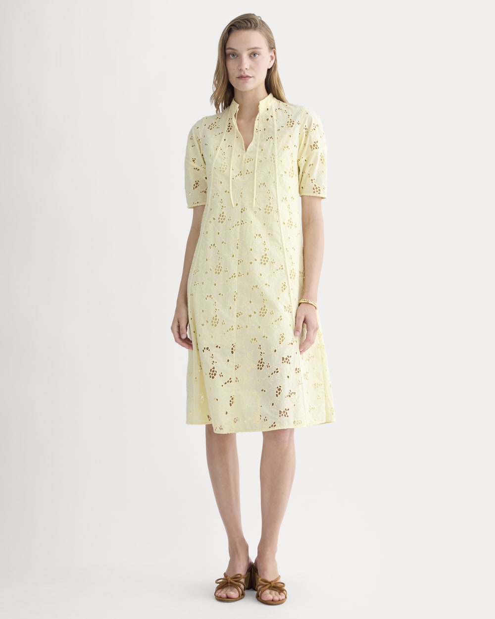 EVERLANE Eyelet Midi Dress